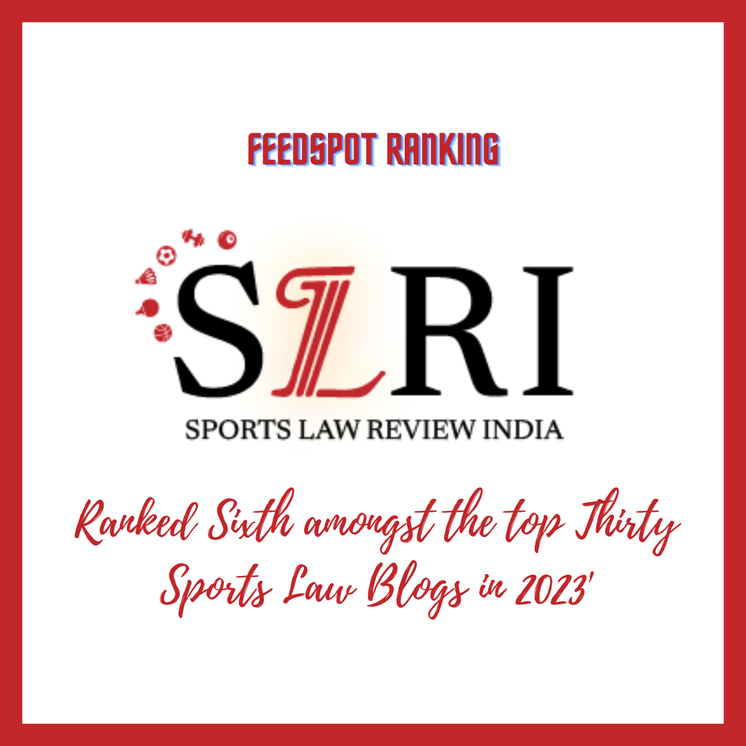 LET'S TALK SPORTS LAW – SPORTS LAW REVIEW INDIA